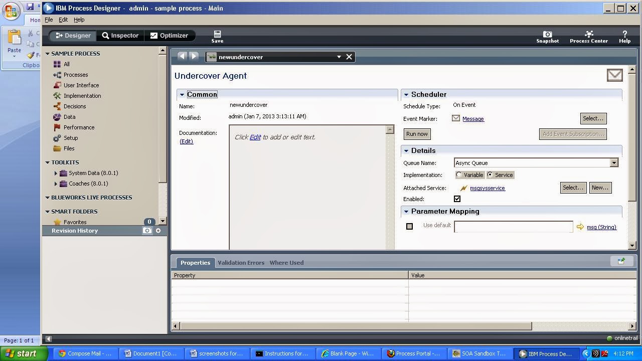 Usage Of Message Events | HangOnWeb - IBM BPM Tutorials,SAIL MT,SEO ...