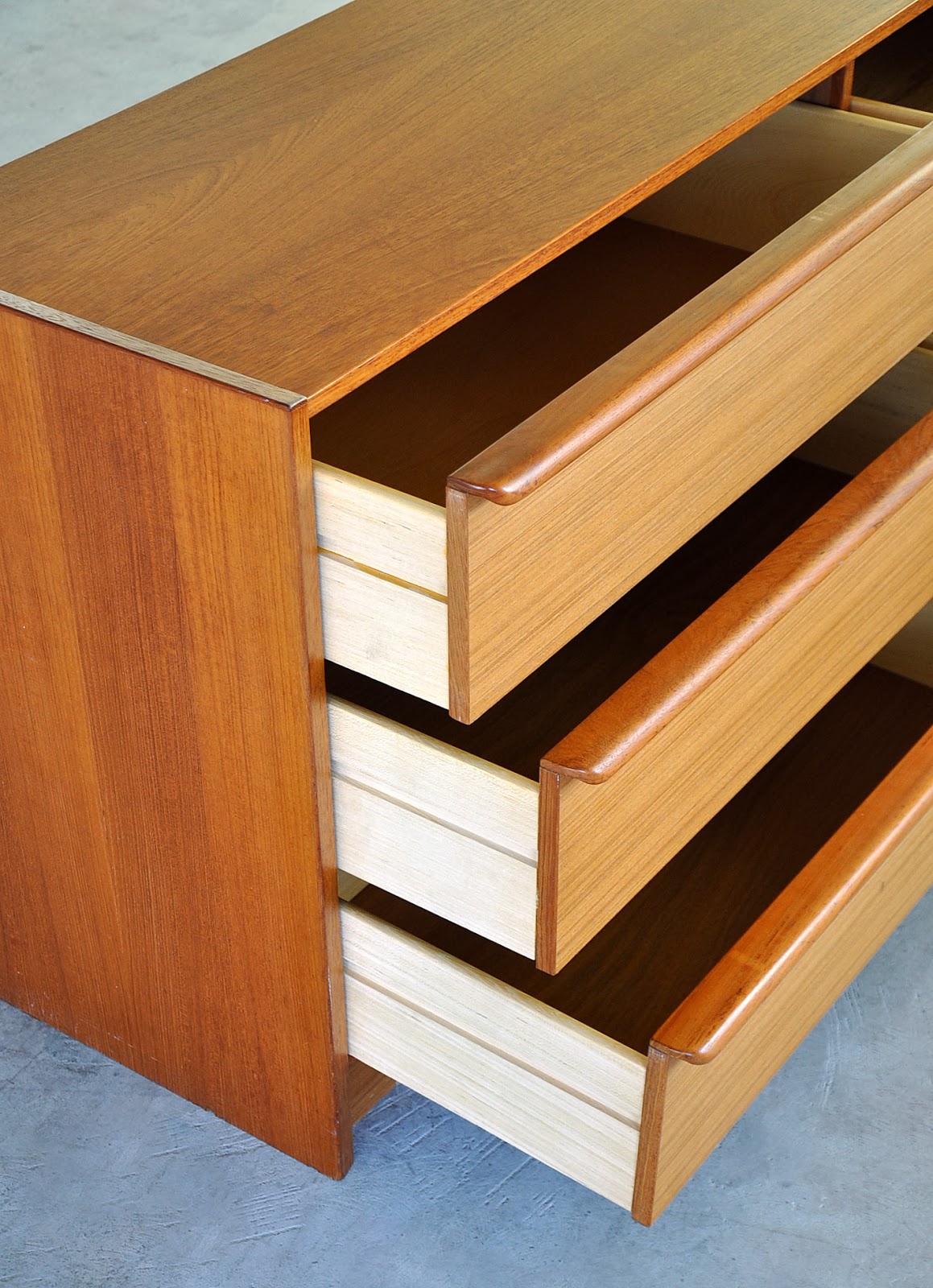 SELECT MODERN: Danish Modern Teak Double Dresser