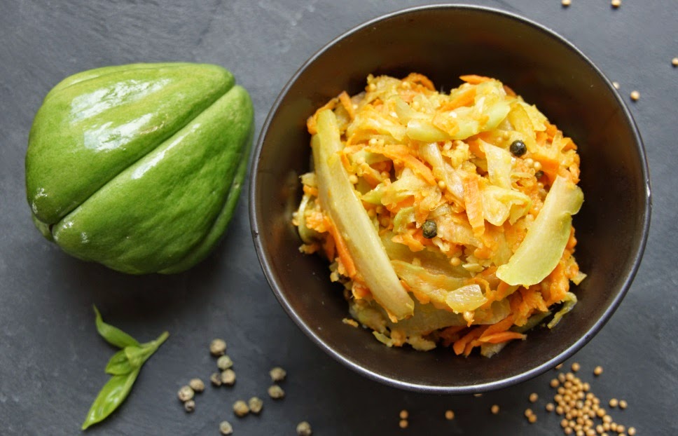 Bienvenue chez Spicy: Achards de chouchou (christophine, chayotte) et ...