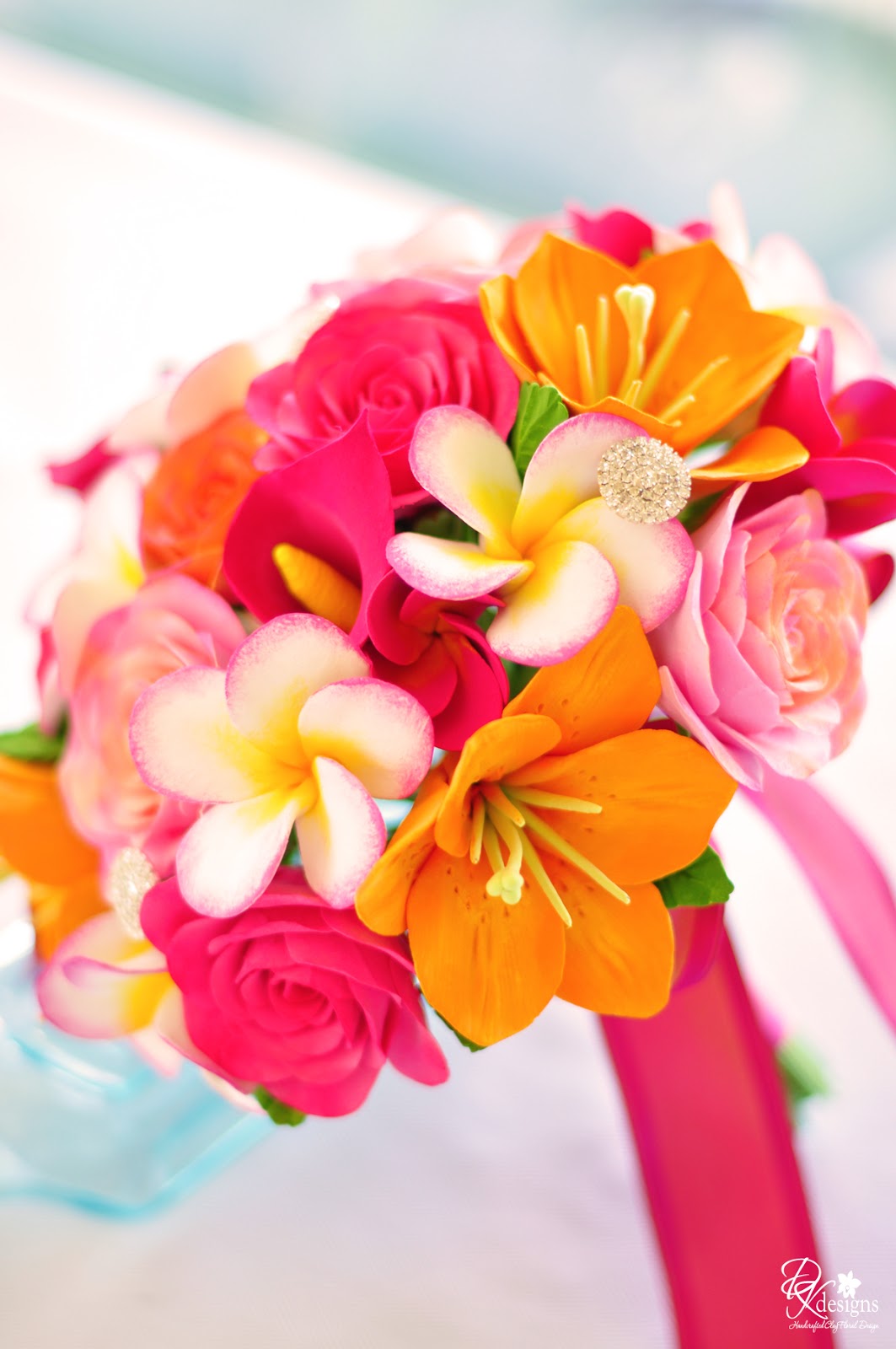 Tropical Wedding Bouquet For A Destination Maui Wedding Dk Designs