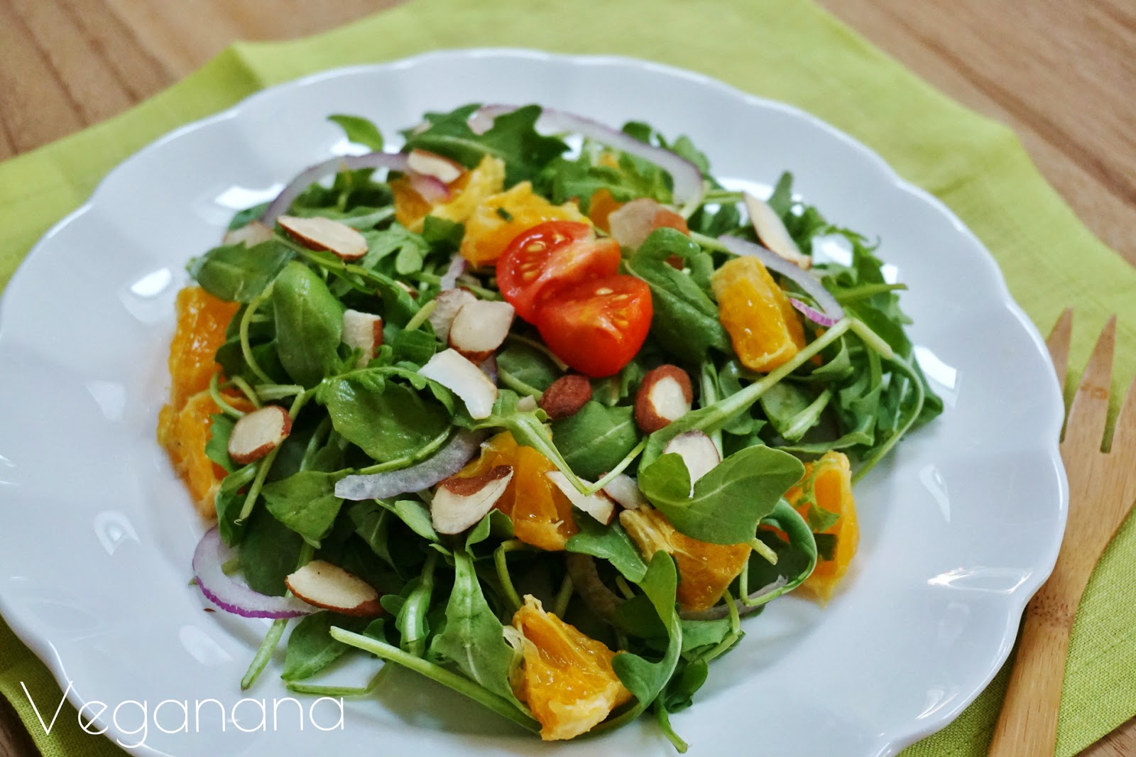 Salada de Rúcula com Laranja e Amêndoas | Receita rápida e simples de fazer