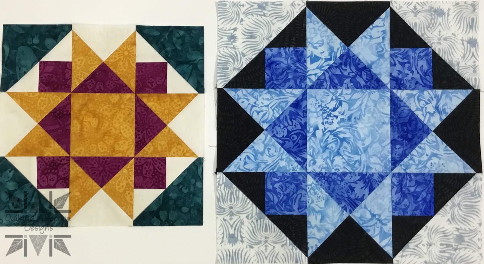 Quilting Affection Designs: Graceful Points QAL Block 5