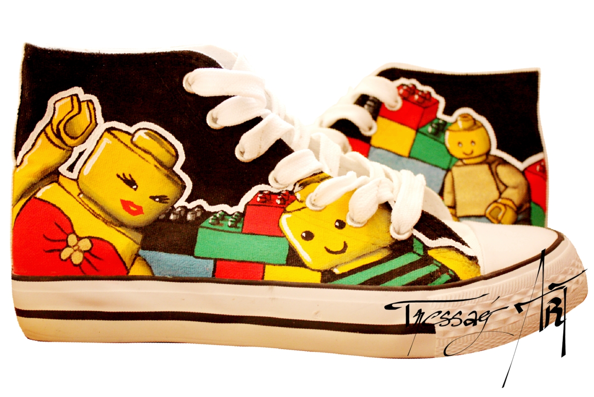 Tressag'ART - Custom Shoes - Créations: Custom Shoes Lego