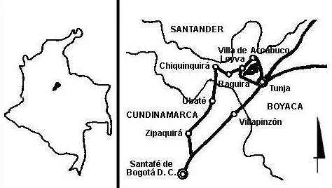 santuario de fauna y flora Iguaque: ACCESS ROUTES: