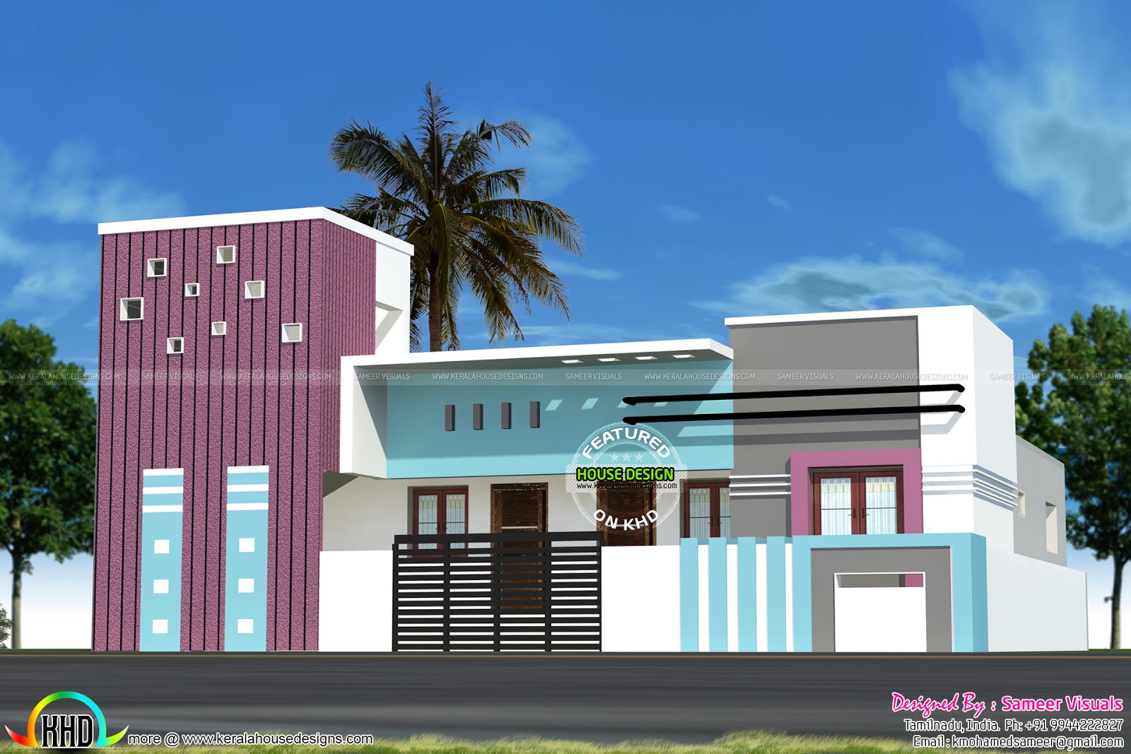Two Partition Multiple Home Design - Kerala Home Design and Floor Plans ...