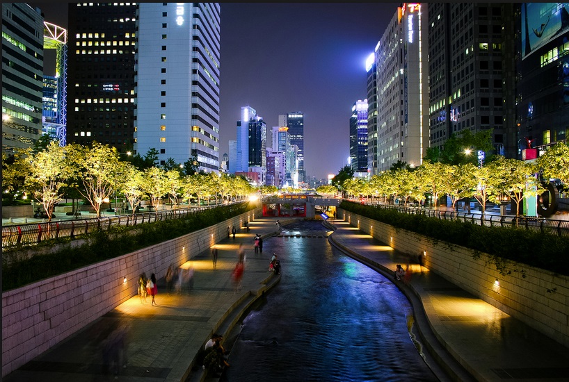 Sungai Cheonggyecheon, Sungai Terbersih di Seoul Korea Selatan | Netpacker