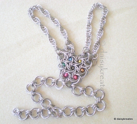 daisykreates: Moorish Rose Chainmaille Handflower