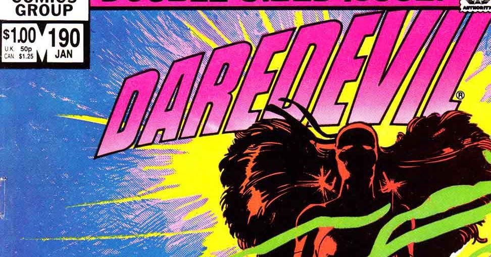 Daredevil #190 - Frank Miller art & cover - Pencil Ink