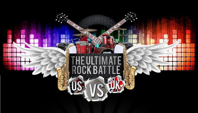Ultimate Rock Battle US Vs UK [Infographic] - Visualistan