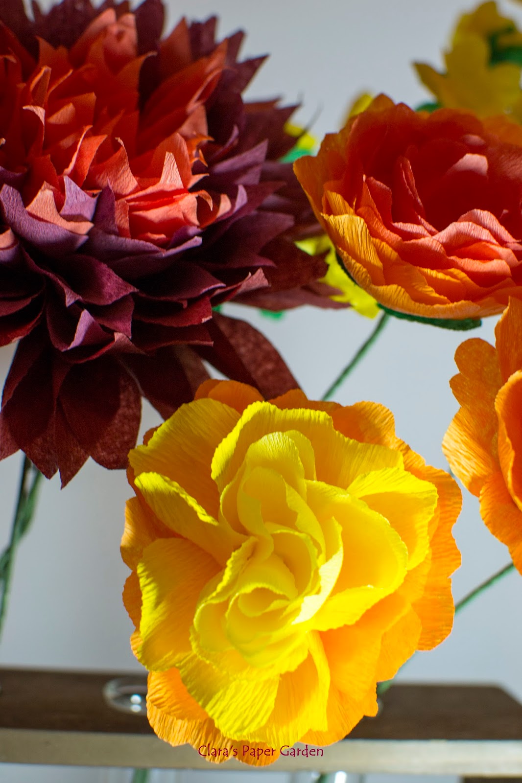 Crepe paper flowers