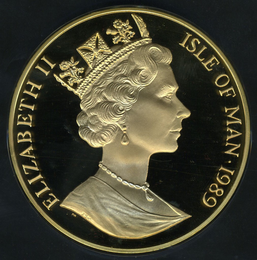 ISLE OF MAN 25 OUNCE ANGEL GOLD COIN, 1989|World Banknotes & Coins ...