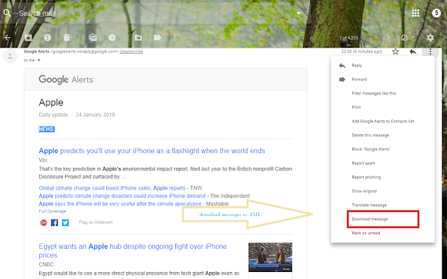 new download format: Open the overflow (three dot) menu andselect ...