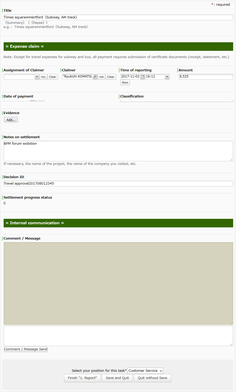 Workflow Sample Episode 560 Reason For Not Using Cloud Expense