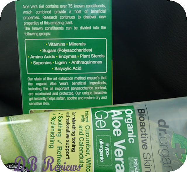 Dr Organic Bioactive Skincare - Organic Aloe Vera Gel - DB Reviews - UK ...