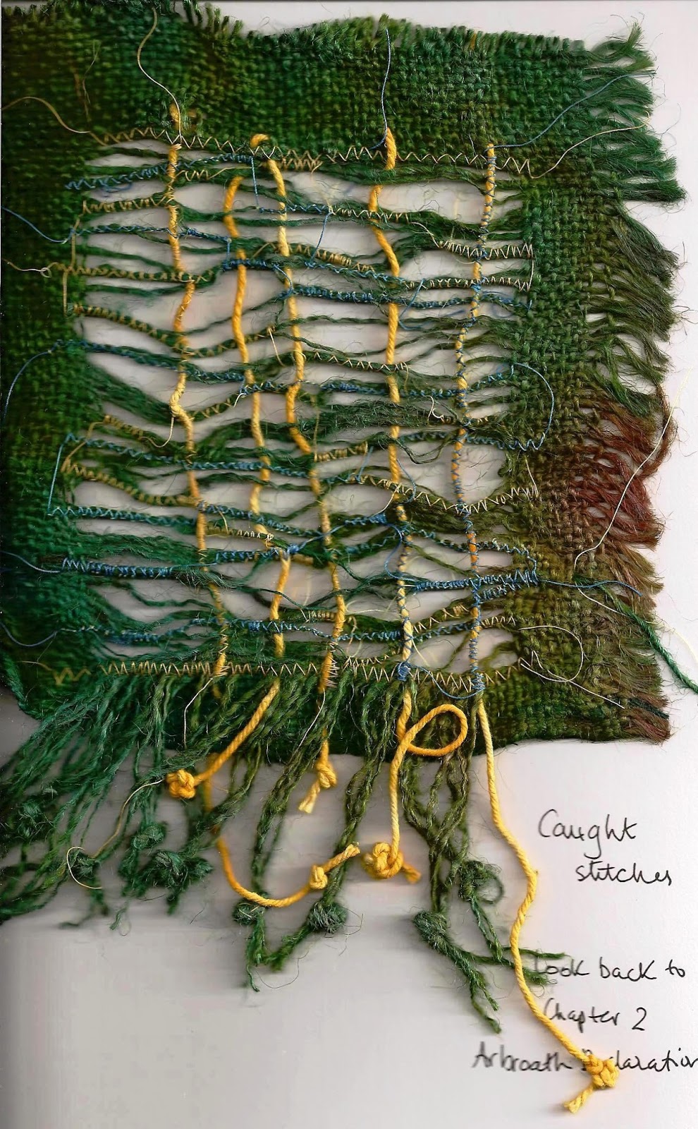 Stitch mark: Drawn Thread Work Stitchery