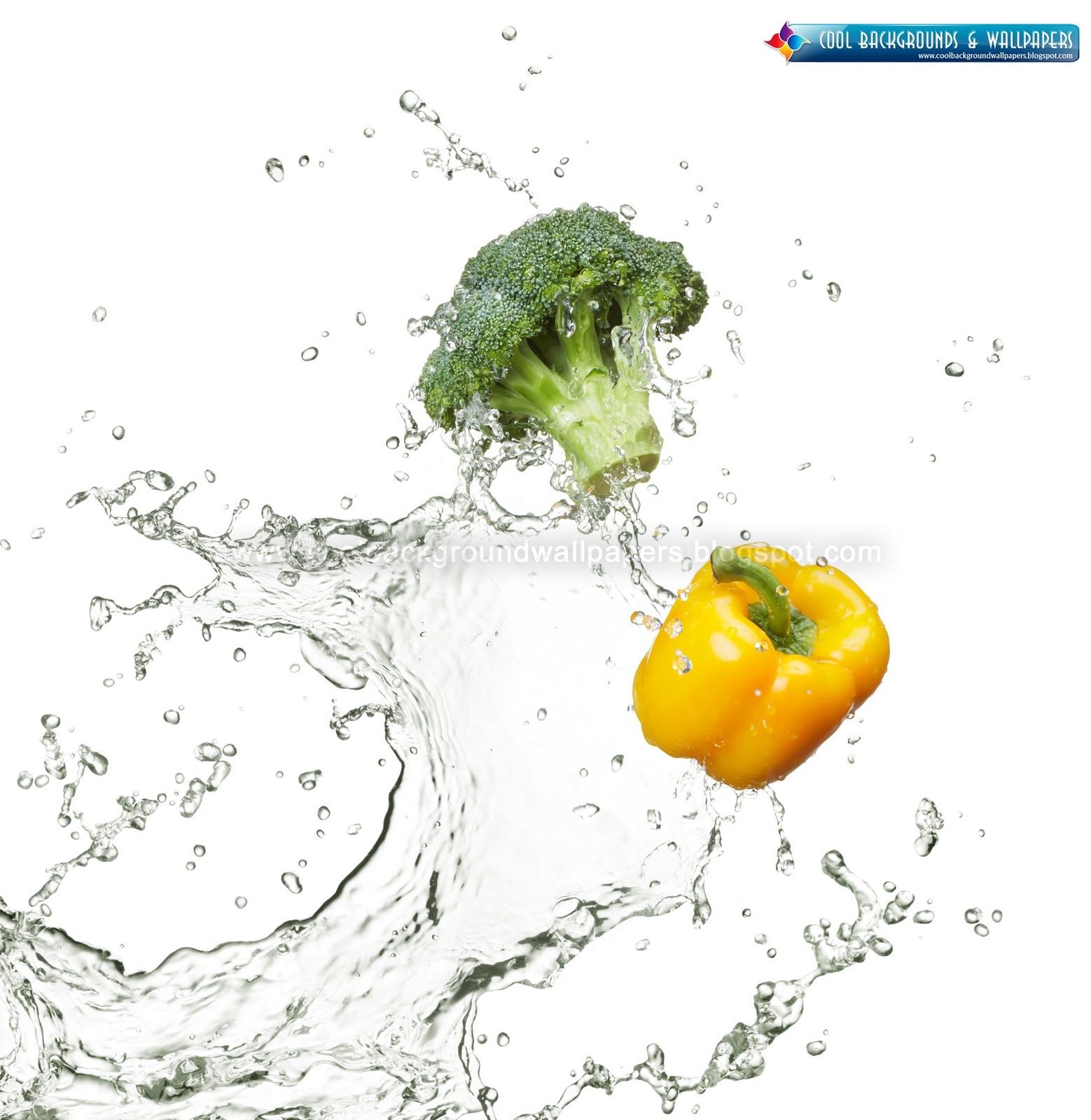 NIm 2011: Vegetable Water Splash HD Wallpapers