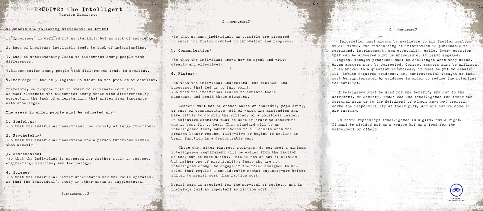 The Divergent Life: THE FACTIONS