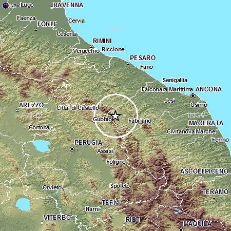 CAGLI ALERT: TERREMOTO LIEVE ANCHE VICINO A CAGLI