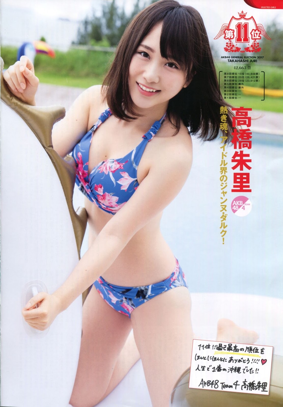 AKB48 Senbatsu Members 11-16, AKB48 Mizugi Surprise Happyou 2017 (AKB48総選挙! 水着サプライズ発表2017 ...