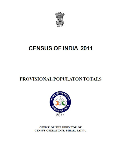 CENSUS OF INDIA 2011 - PROVISIONAL POPULATON TOTALS & DATA SHEET ...