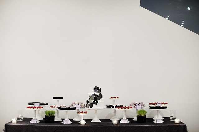 cocoa & fig: Modern Dessert Table for a Wedding at the Walker Art Center