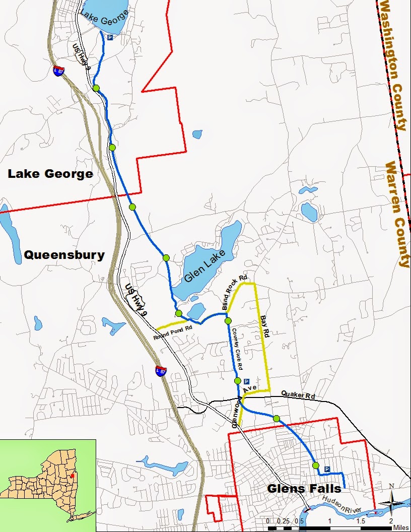 Mapping of the Warren County Bikeway