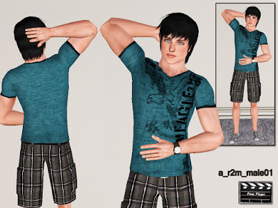 R2M Pose male part 01 with template