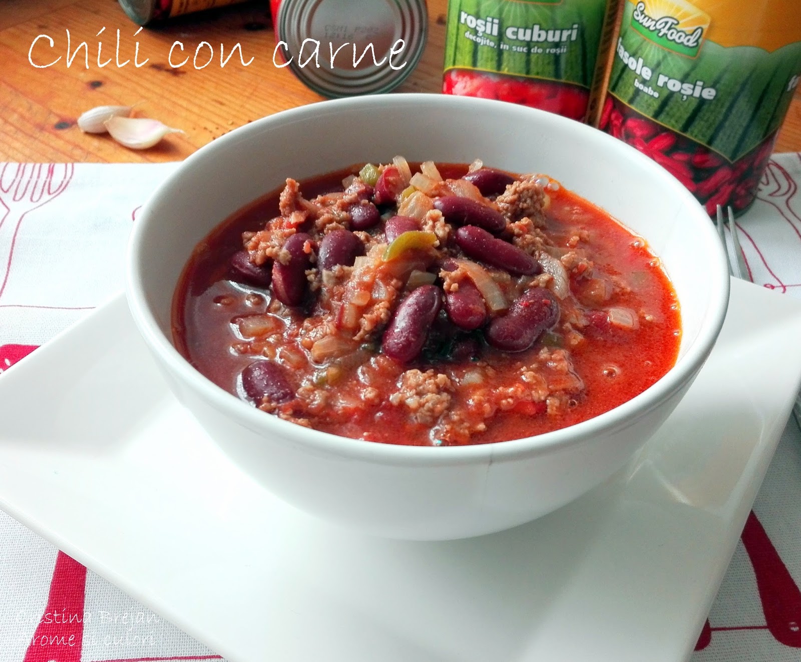 Arome si culori : Chili con carne