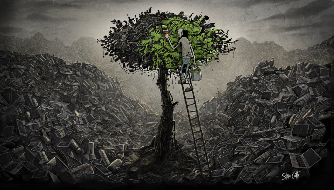 ΑΣΠΡΟ | ΜΑΥΡΟ: Steve Cutts: animation and illustration videos