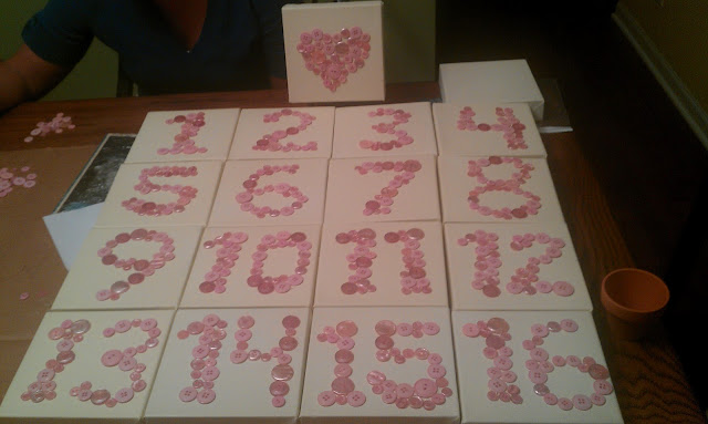 Overcoming crafters block: Button table numbers