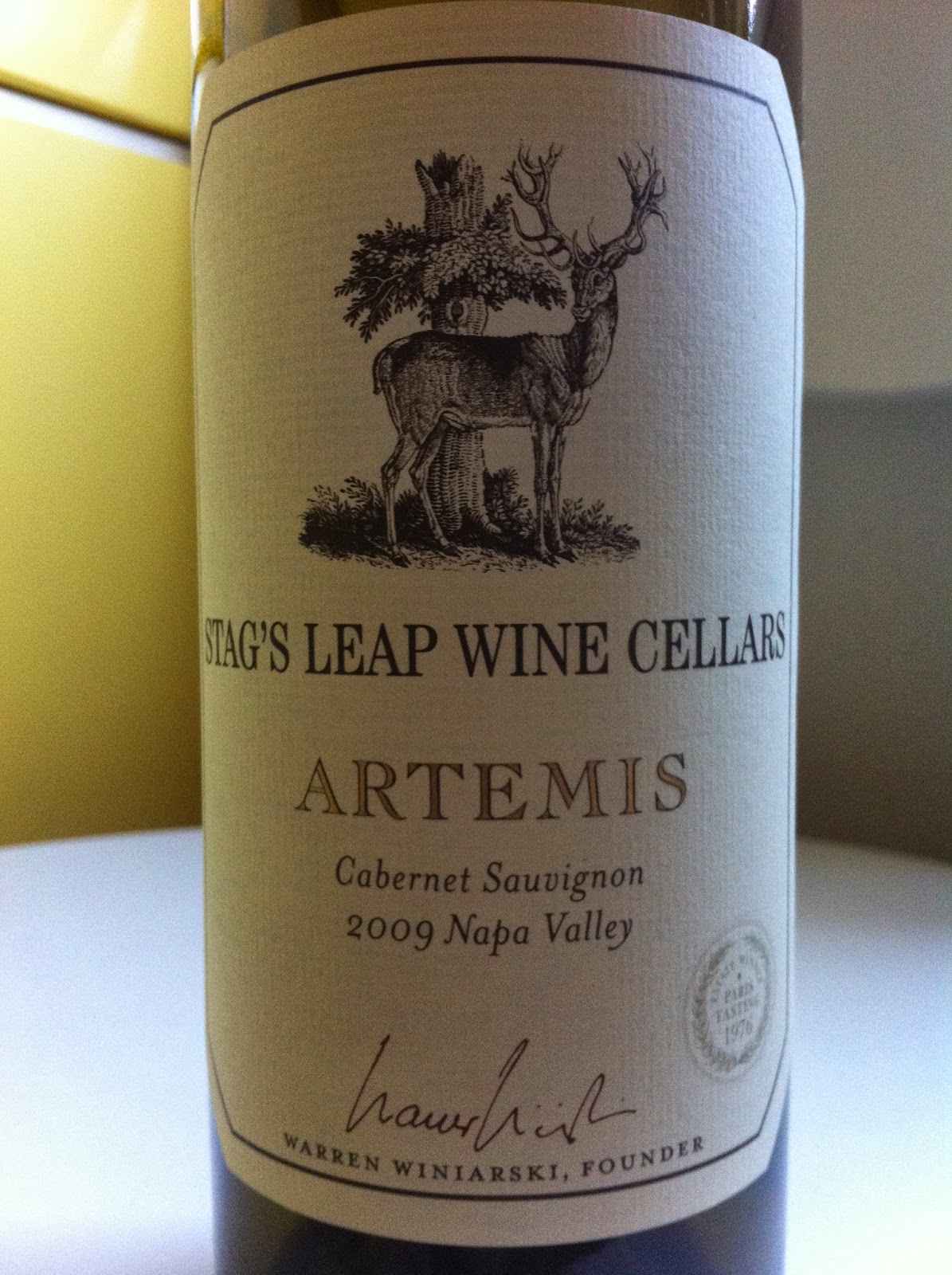 WINE IN SWEDEN: TN : Artemis Cabernet Sauvignon 2009, Stag's Leap Wine ...