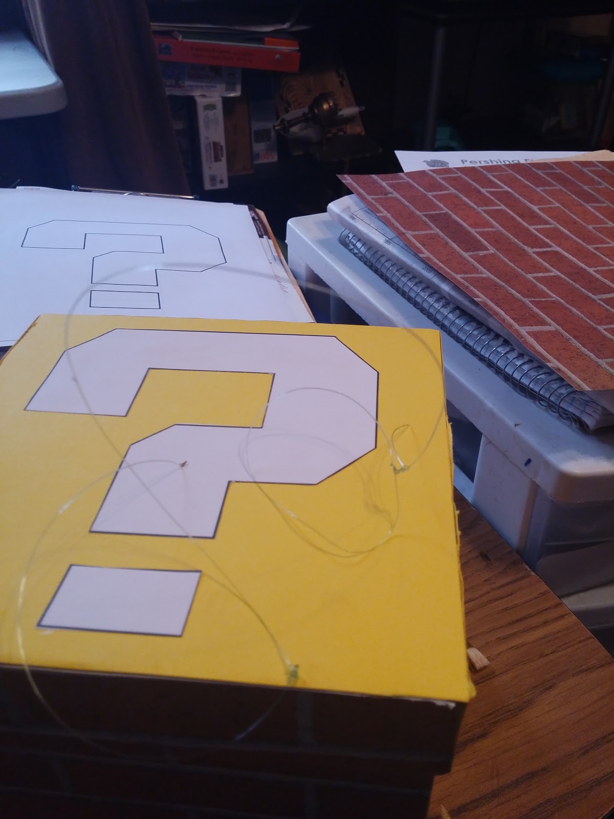 Samantha's Crafts & Ideas Blog: Super Mario Gift Box: Question Mark Block