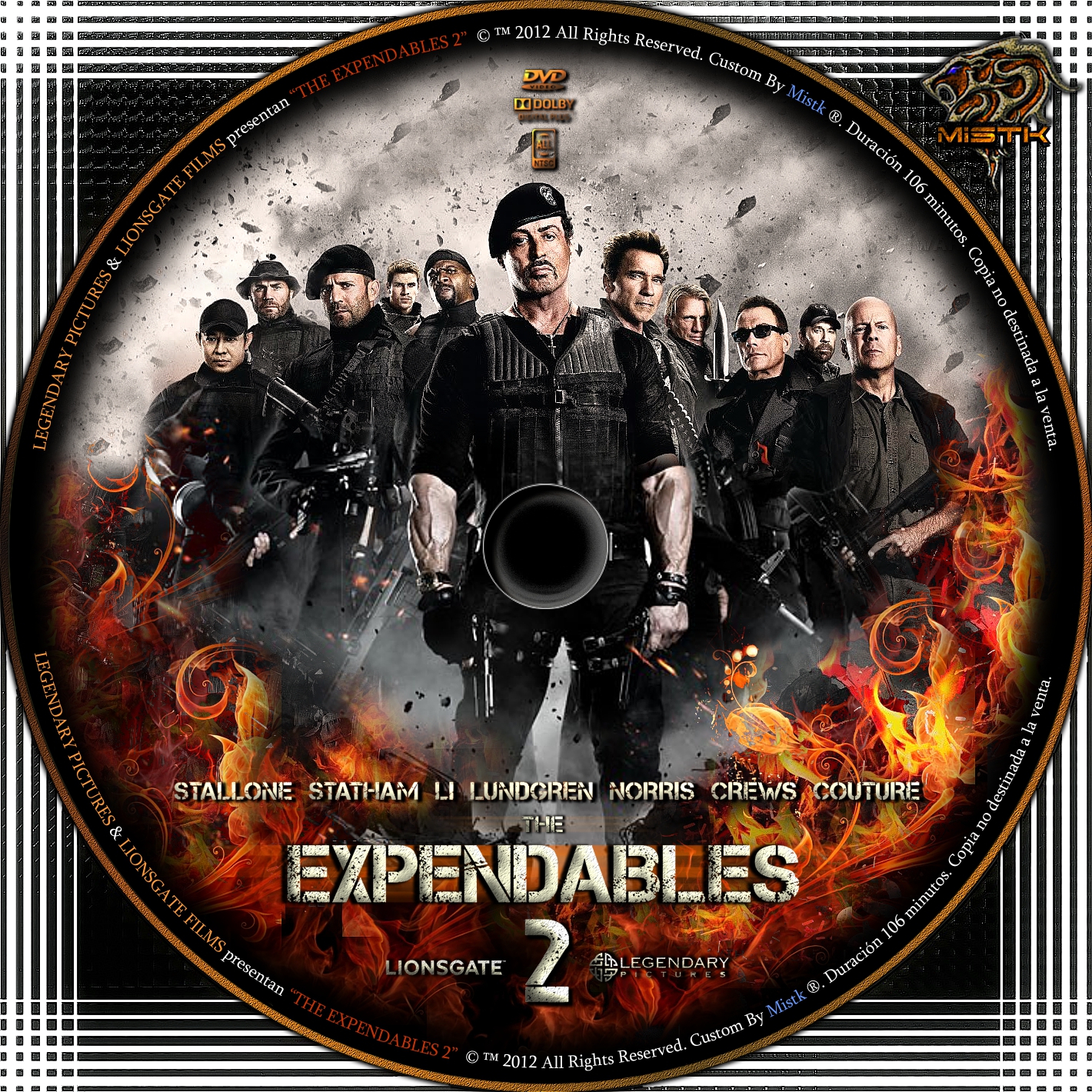 LABEL DVD THE EXPENDABLES 2 - Capa Scan