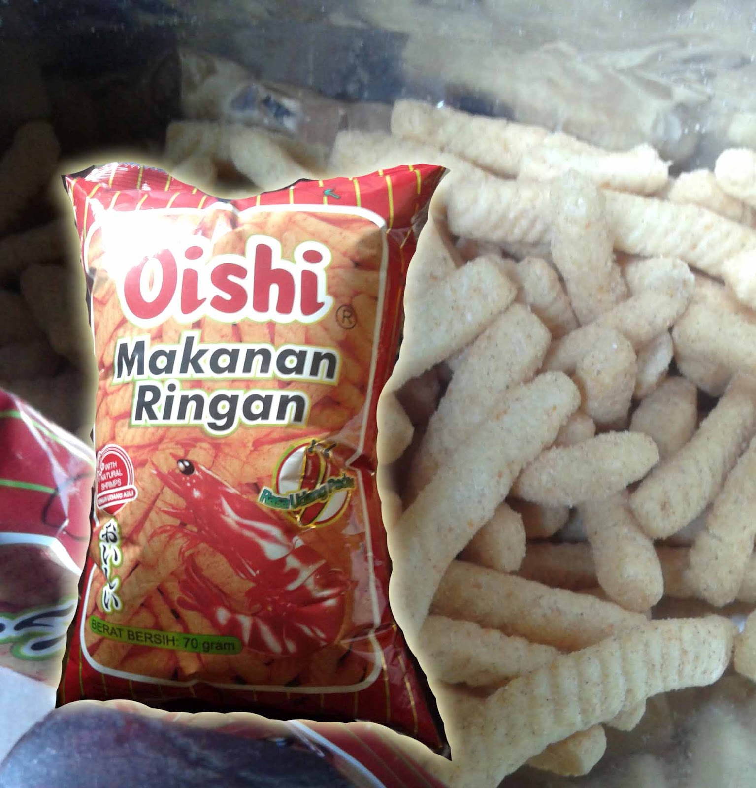 Delicious Food Review: Oishi Snack - Hot Prawn Chips