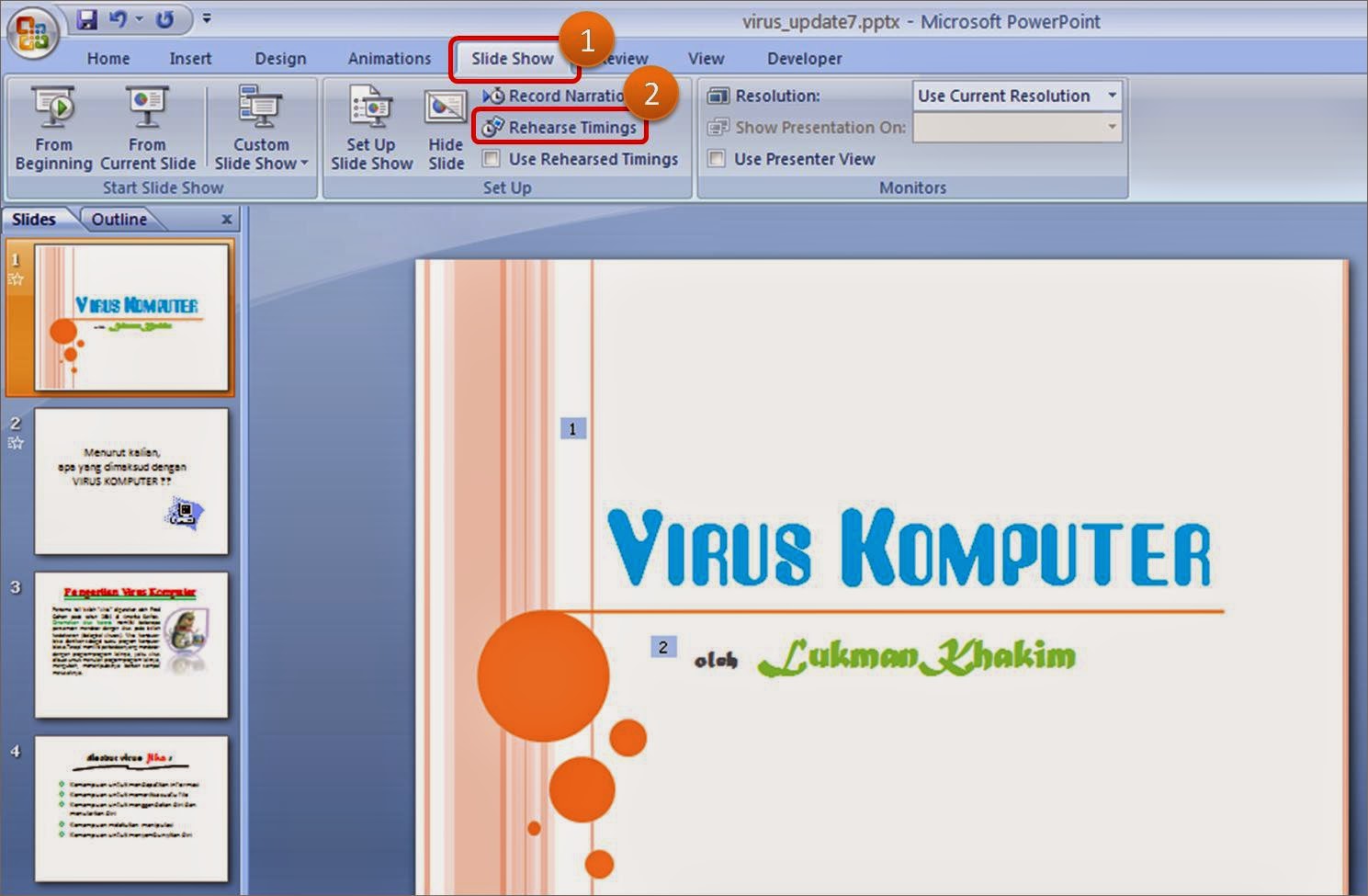 Mengatur Durasi Tampilan Slide PPT | Powerpoint Interaktif