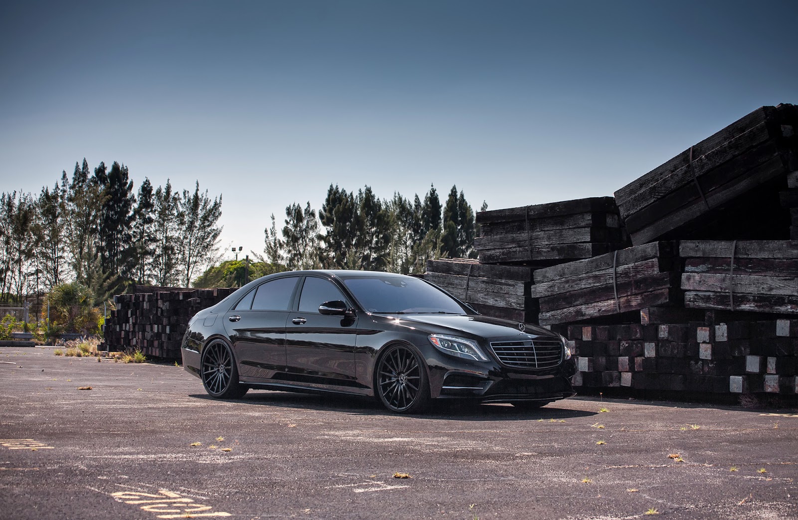 Car Show Bernie: Blacked Out Mercedes S550 On Vossen Wheels by ...