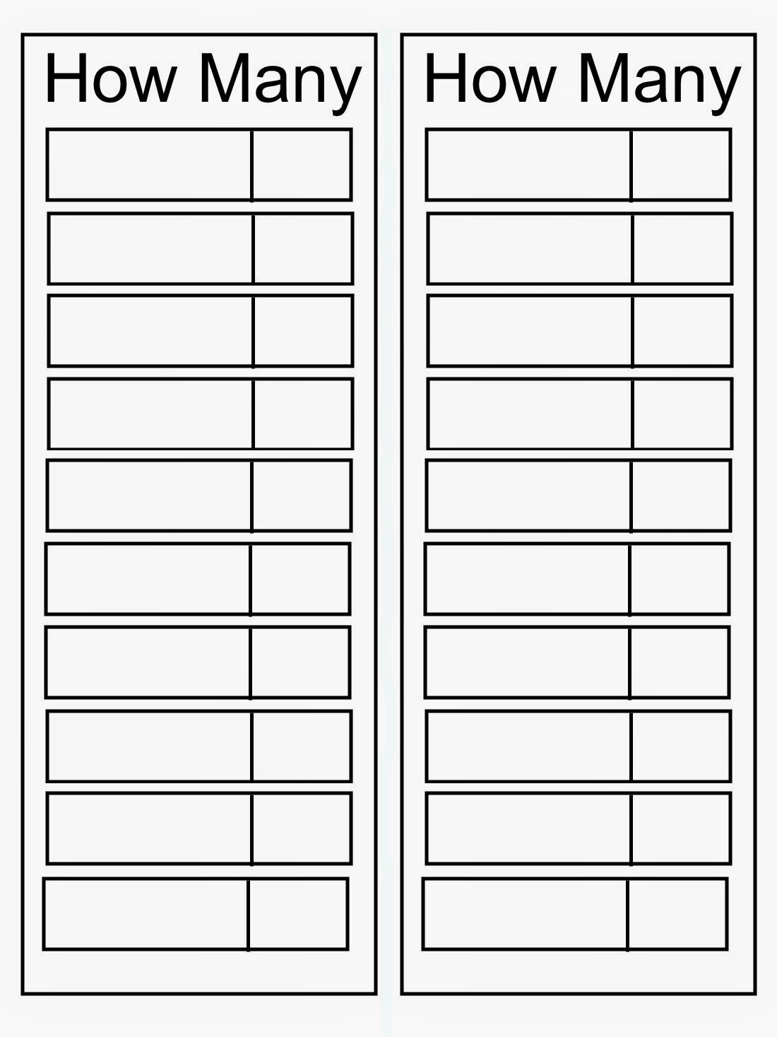 Kindergarten and Mooneyisms: Substitute Teacher Idea - How Many