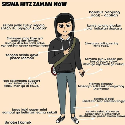 fiandruru's: Perbedaan anak SMA jaman now yang hitz dengan yang biasa saja