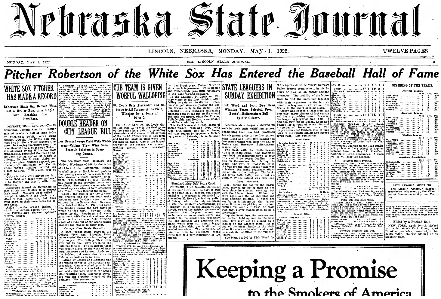 Charlie Robertson’s Perfect Game