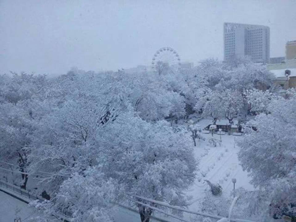 Algeria الجزائر: مدينة سطيف تحت الثلج Setif city under snow