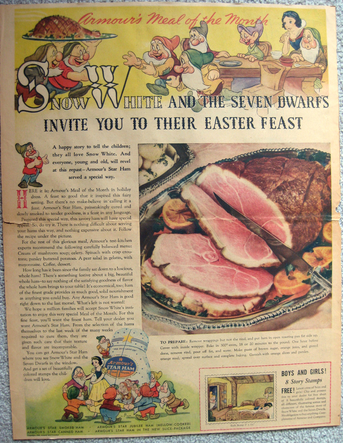 Filmic Light - Snow White Archive: Armour's Star Ham Advertising Campaign