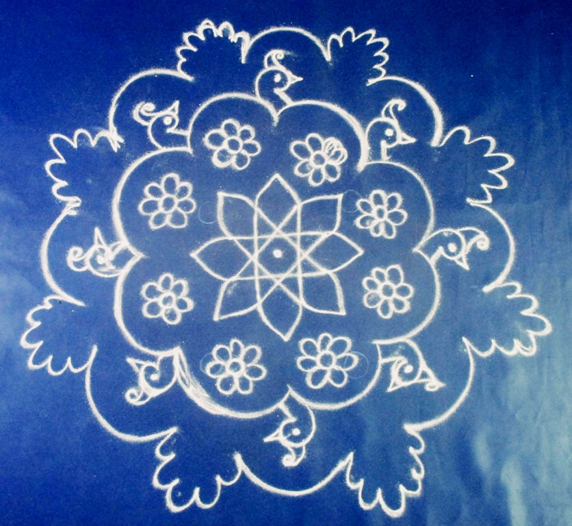 Free hand kolam designs