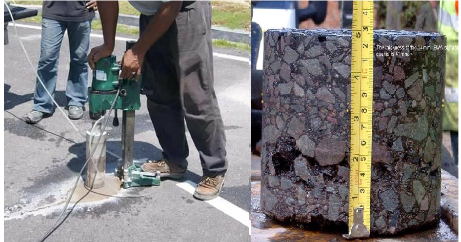 Asphalt core test - FantasticEng