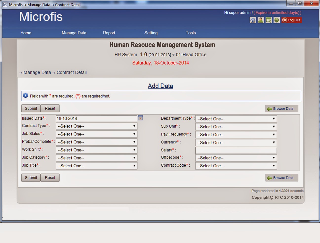 Human Resource Management System