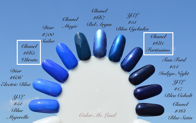 Chanel Le Vernis #665 Vibrato, #681 Fortissimo for Blue Notes ...