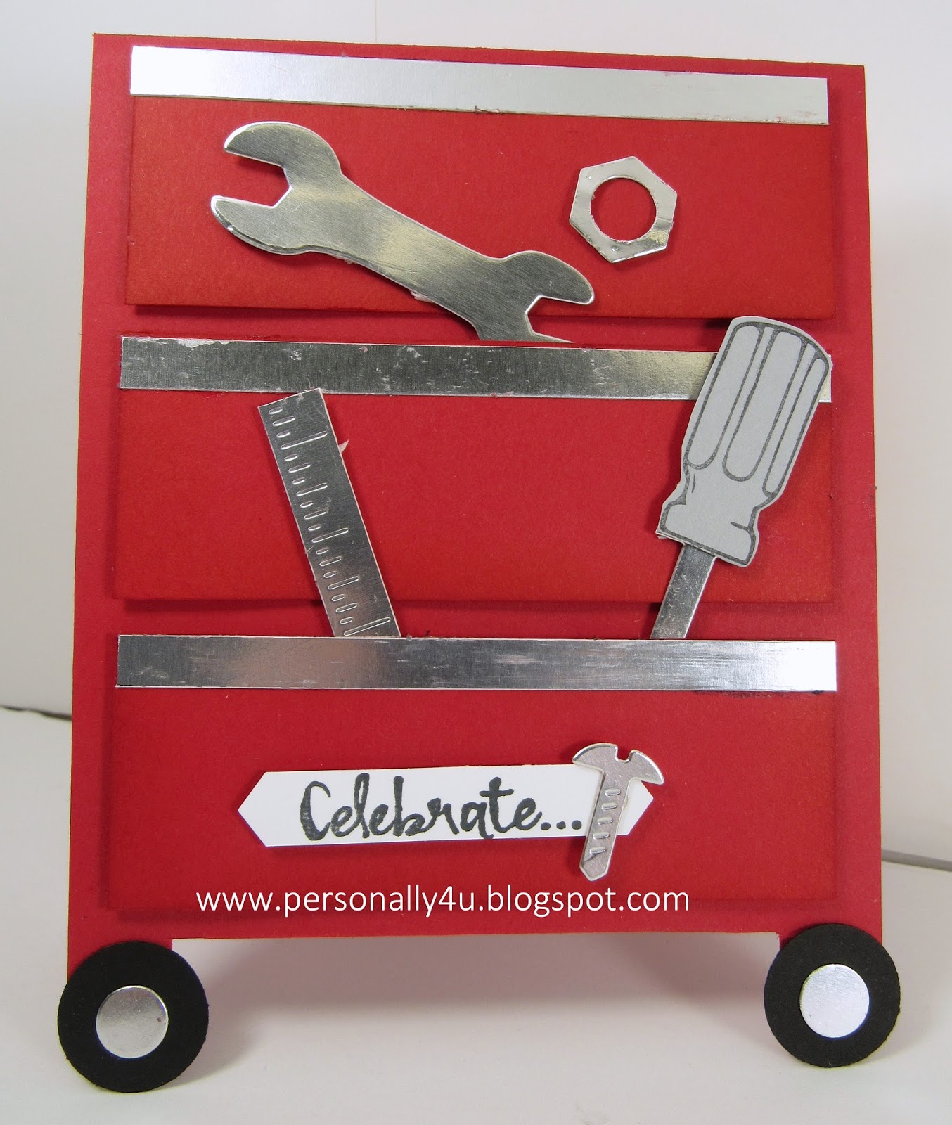 Personally Yours: Stampin' Up! Build It Framelits - Red Tool Box