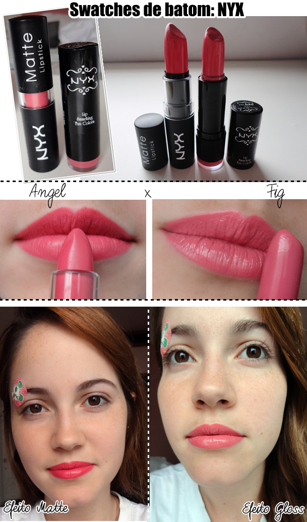 Karine Filizola: Batons NYX: Angel x Fig