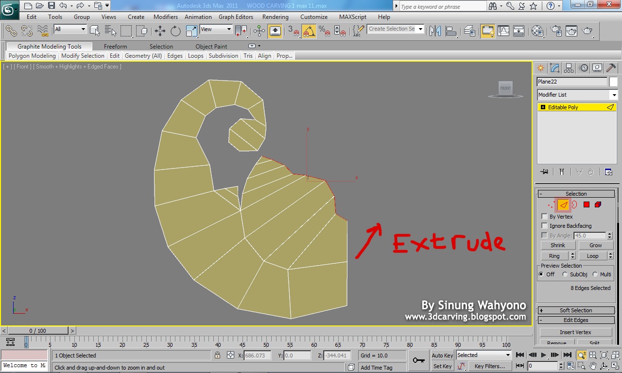 3d Carving: 3d Carving Basic Technique 03