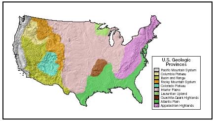Generalities of the Americas Blog: Major landforms of North America