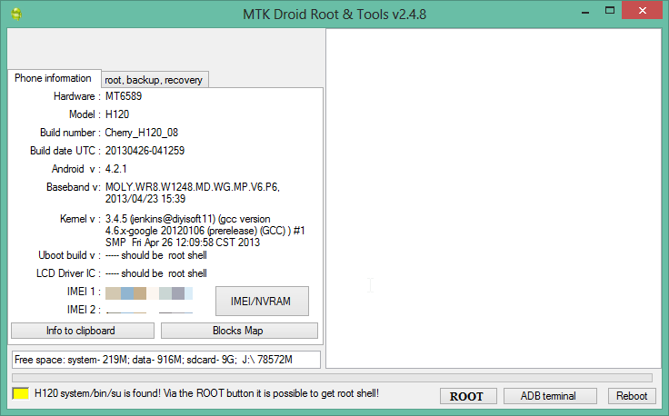 Catatan Wahyu: Cara Write IMEI Android Via MTK Droid Root